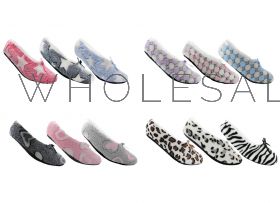 Ladies Mixed Styles Cosy Soft Slipperette With Grips by Snuggle Toes 12 ...