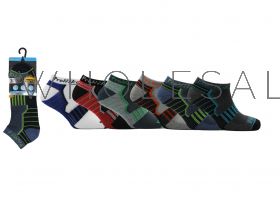 Men's 3pk Assorted Design Trainer Socks 3535 by Pro Hike 4 x 3 Pair ...