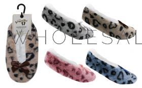 Ladies Heart Design Cosy Soft Slipperette With Grips by Snuggle Toes 12 ...