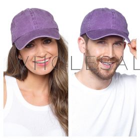 Adults Stonewashed Baseball Cap, Lilac, by Tom Franks, 1 Piece - Lord ...