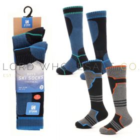 Girls Assorted Thermal Ski Socks by Storm Ridge - Lord Wholesale Co