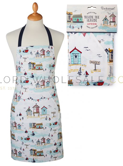Beside The Seaside Apron 100% Cotton by Cooksmart - Lord Wholesale Co