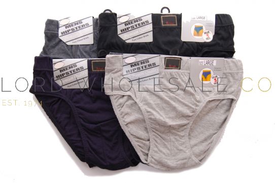 Mens 3 Pair Pack Premium Quality Slip Briefs - Lord Wholesale Co