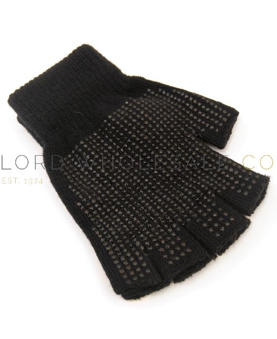 Adults Thermal Magic Fingerless Gripper Gloves GL310 12 pairs - Lord ...