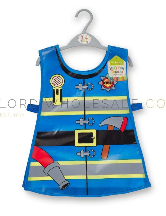 Children's Fireman Wipe Clean Tabard by Cooksmart - Lord Wholesale Co