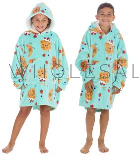 Children's Breakfast Brunch Oversize Hoodie Loungers by Huggable Hoodie ...