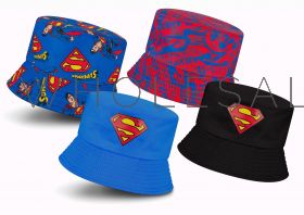 Boys Reversible Superman Bucket Hat 6 Pieces - Lord Wholesale Co